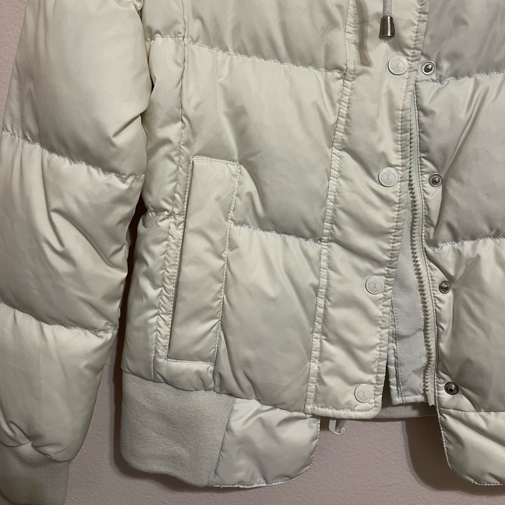 Off White Juicy Couture Puffer Coat - Gem